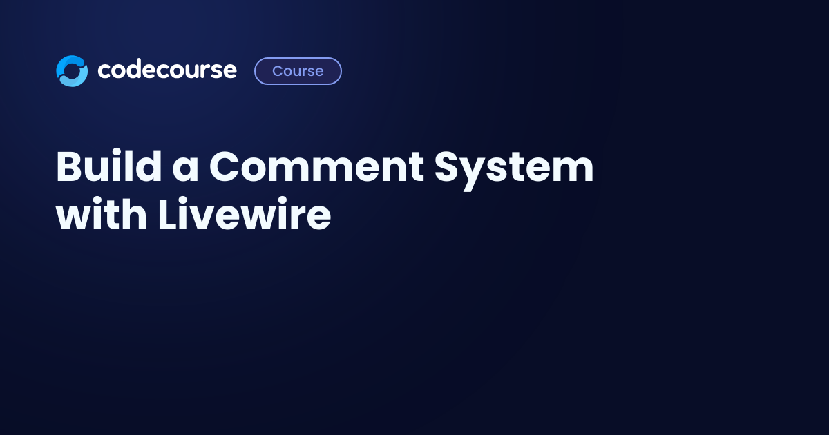 Using model presenters: Build a Comment System with Livewire - Codecourse