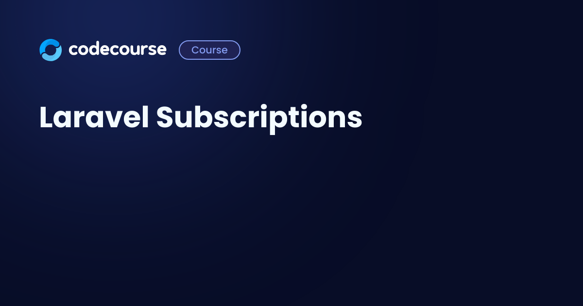 Creating A Checkout Session Laravel Subscriptions Codecourse